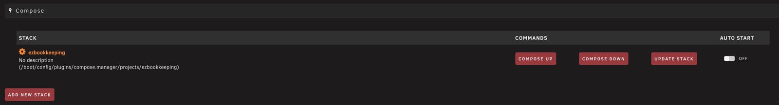 Das Unraid Docker Compose Manager Plugin