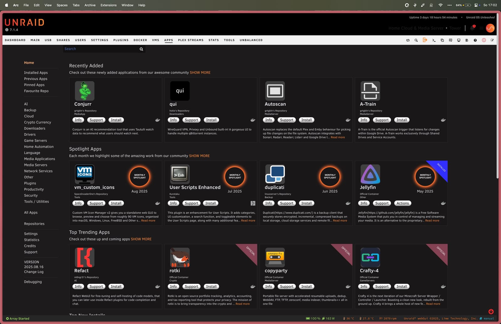 Apps ohne Grenzen: Der Community App Store von Unraid